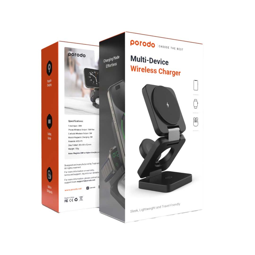 Porodo Mag 3in1 Fast Charge 15W